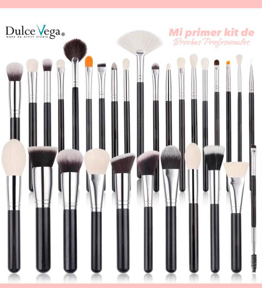 MI PRIMER KIT DE BROCHAS PROFESIONALES – DULCE VEGA Makeup Artist Studio